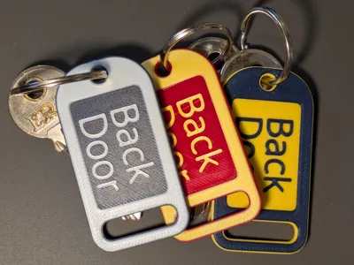 Text Keyring (set your text in Bambu Studio) - Free 3D Print Model ...