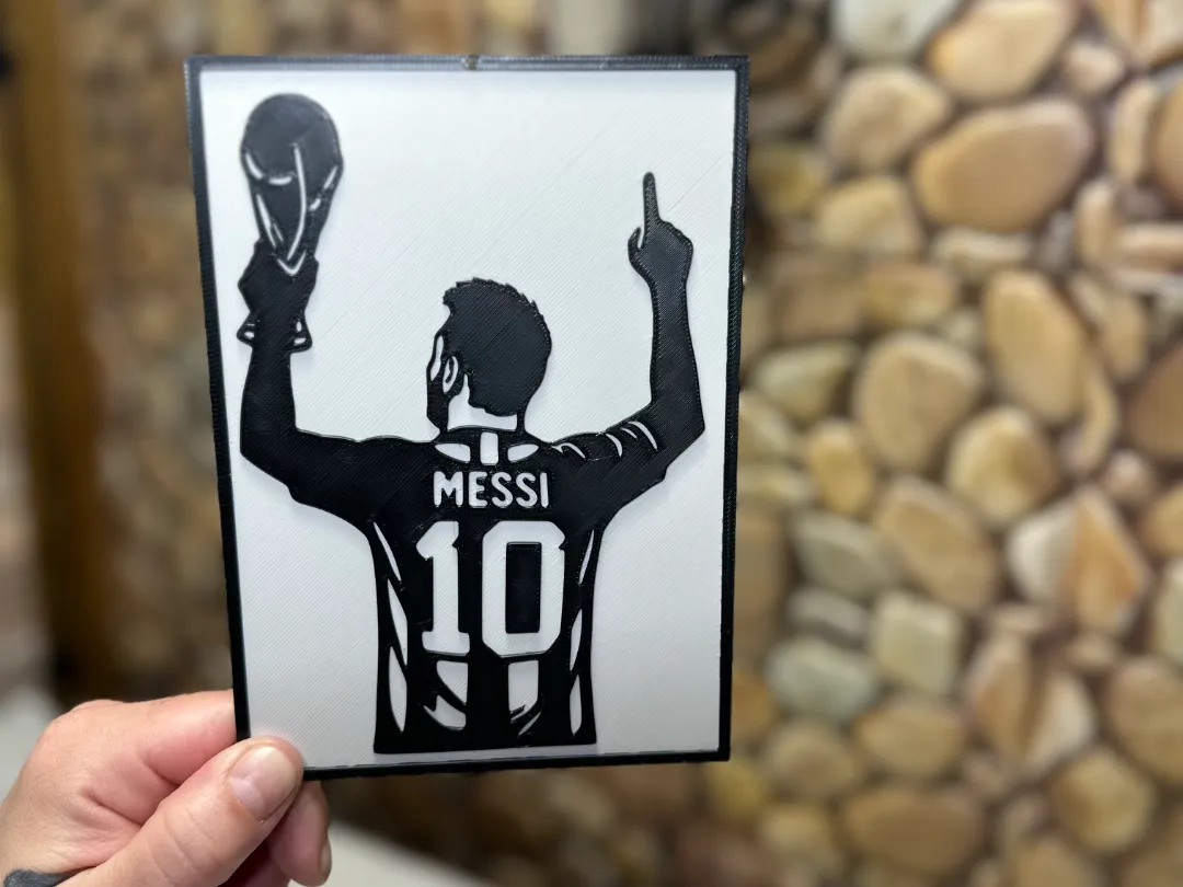 Célébration de la Coupe du Monde de Messi - Art Mural - Modèle d ...