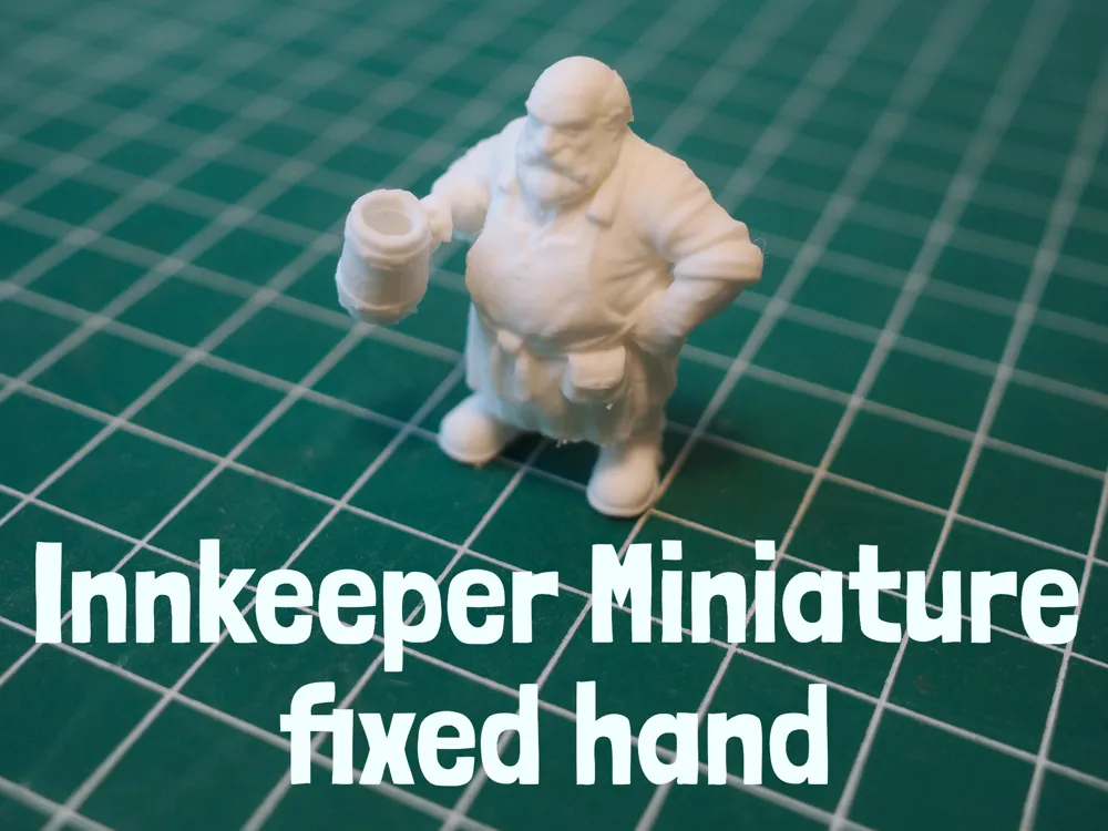 Innkeeper - Fixed Hand - Free 3D Print Model - MakerWorld