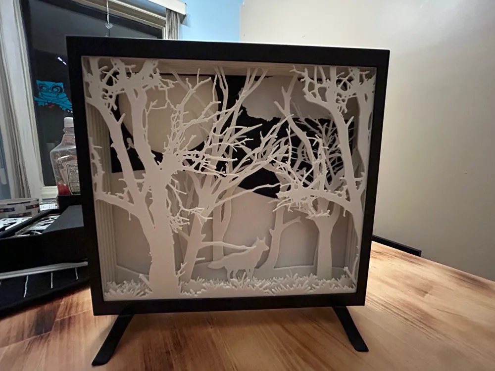 Multi-Layer Fox Lightbox Nature in Layers (No AMS) by MetaMatter 3D ...