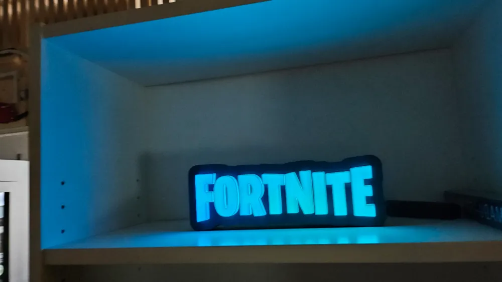 Fortnite 3D-LED Lightbox no ams needed by BluePrint3d MakerWorld ...