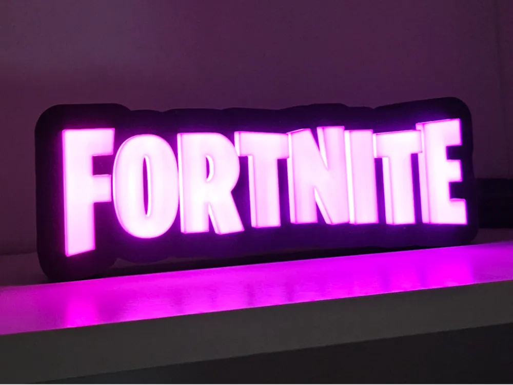 Fortnite 3D-LED Lightbox no ams needed by Tommy Gun - MakerWorld
