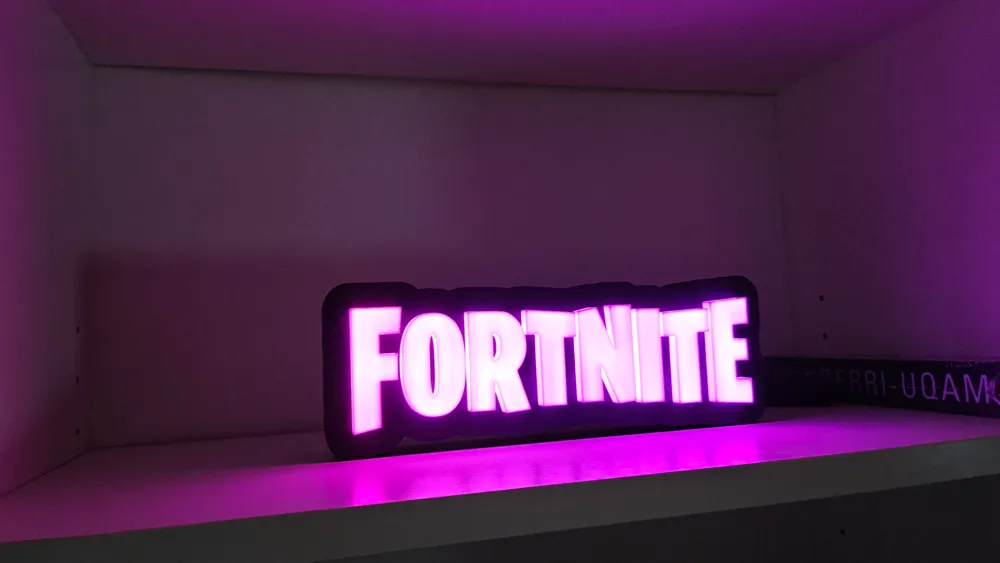 Fortnite 3D-LED Lightbox no ams needed by Tommy Gun - MakerWorld