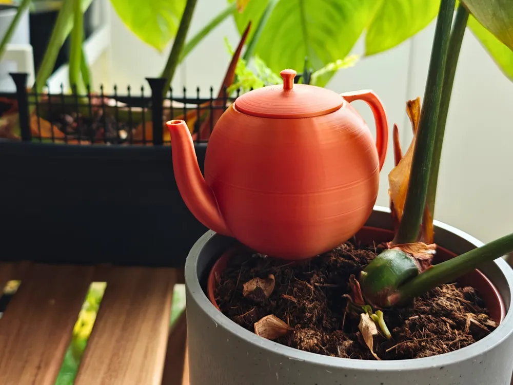 Teapot Watering Spike by NoOrdinaryLeaf MakerWorld: Download Free 3D Models