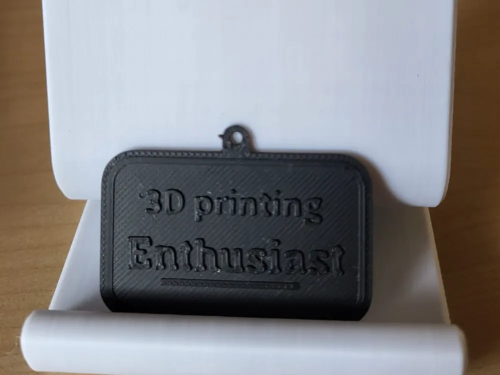 3D Printing Enthusiast Keychain – For Every Maker by 3D engineering ...
