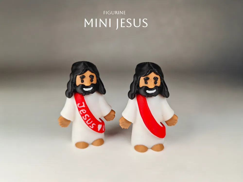Mini Jesus Figurine (~3” Tall) - Free 3D Print Model - MakerWorld