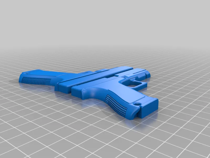 Blue Training Pistol G17 (PROP/TRAINING) by Dr.Mussy - MakerWorld