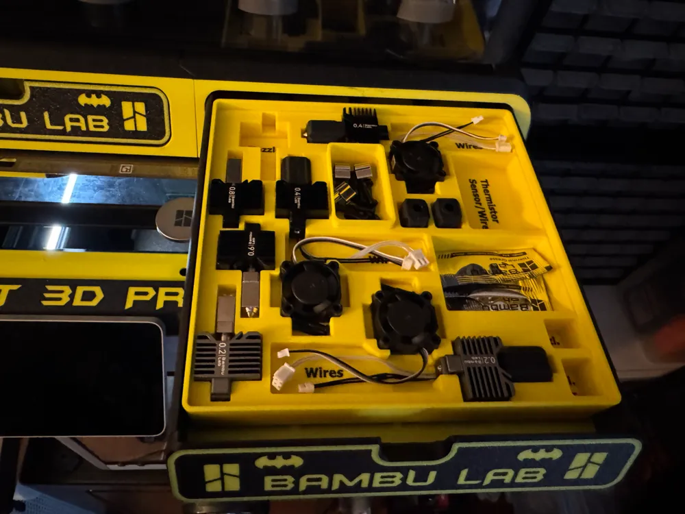 Bambu Hot Ends and Nozzles Gridfinity Storage Bin by MrHelpyHelper ...