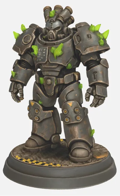 Fallout Vulcan PowerArmor Miniature 44mm - Free 3D Print Model - MakerWorld