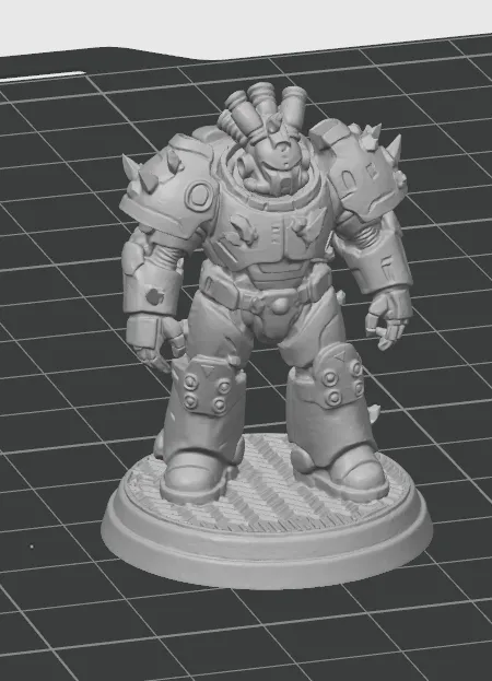 Fallout Vulcan PowerArmor Miniature 44mm - Free 3D Print Model - MakerWorld