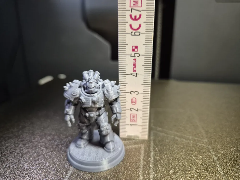 Fallout Vulcan PowerArmor Miniature 44mm - Free 3D Print Model - MakerWorld