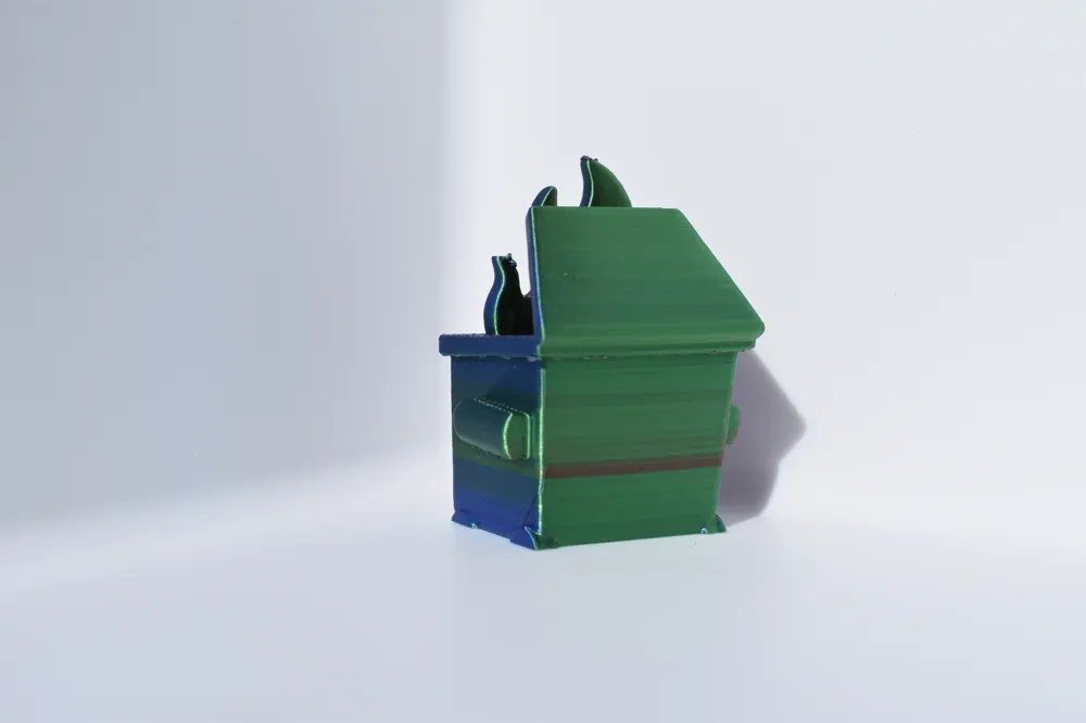 Happy Lil Dumpster FIre by WWDMakerWorld: Download Free 3D Models