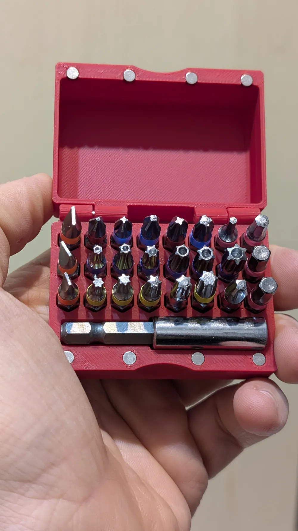 Hex bit holder box (24 pieces) - Free 3D Print Model - MakerWorld