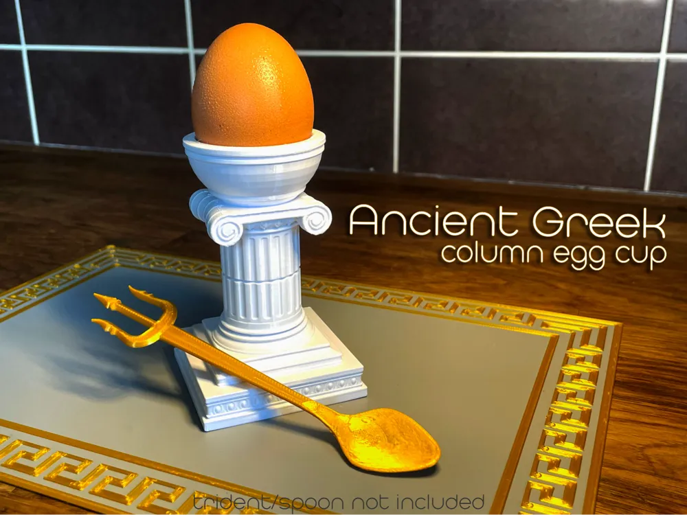 Ancient Greek Column Egg Cup by allinonedesign MakerWorld: Download Free 3D Models