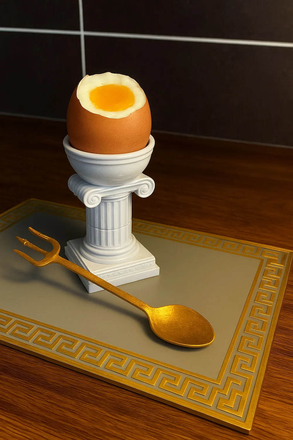Ancient Greek Column Egg Cup by allinonedesign MakerWorld: Download ...
