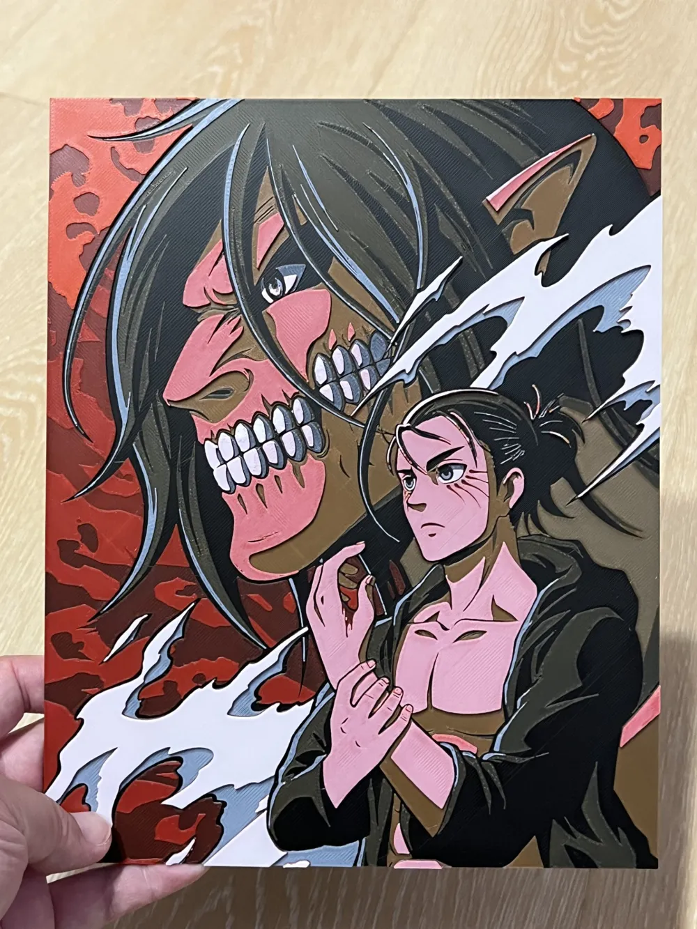 Eren Yeager Attack on Titan Hueforge by FantasyZ MakerWorld: Download ...
