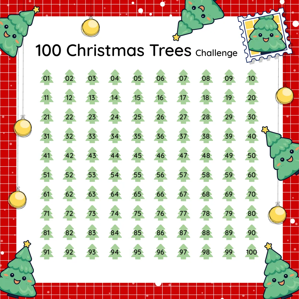 100 Christmas Trees Challenge Game + PDF! - Free 3D Print Model ...
