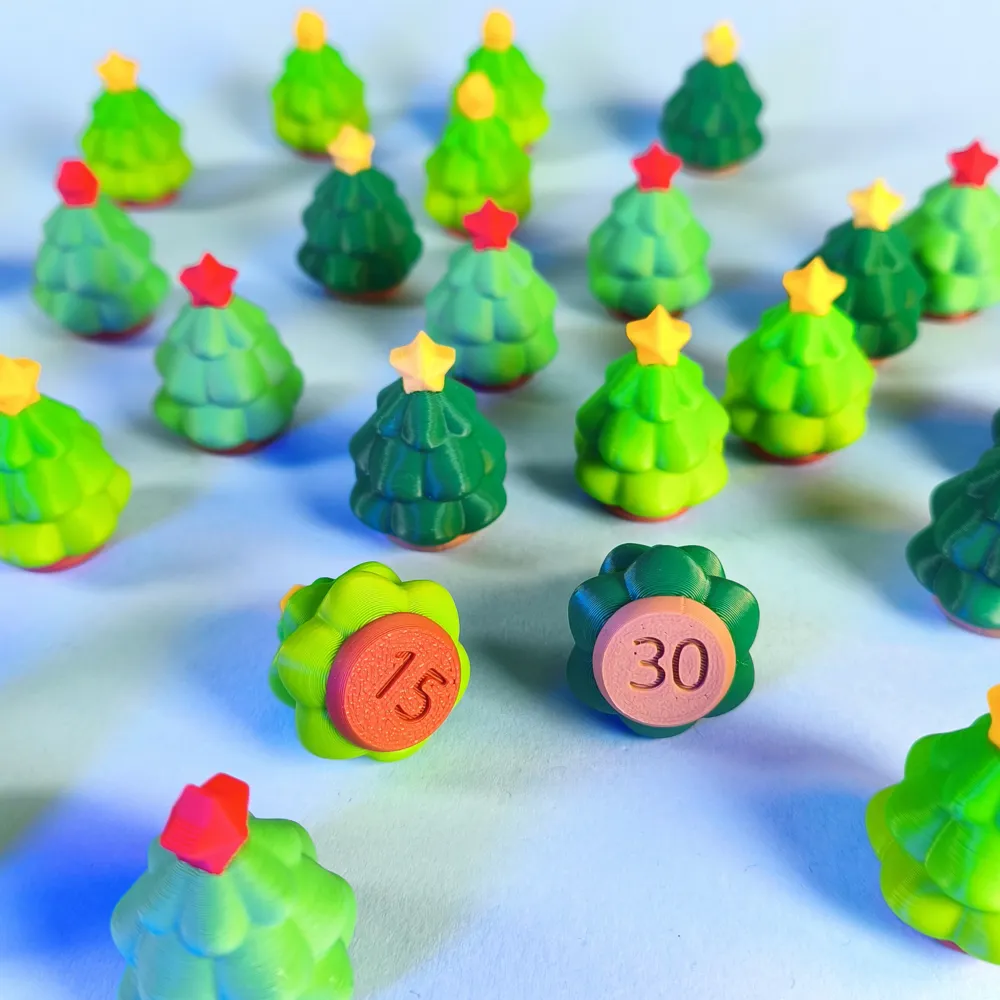 100 Christmas Trees Challenge Game + PDF! - Free 3D Print Model ...