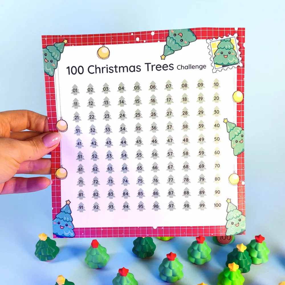 100 Christmas Trees Challenge Game + PDF! - Free 3D Print Model ...