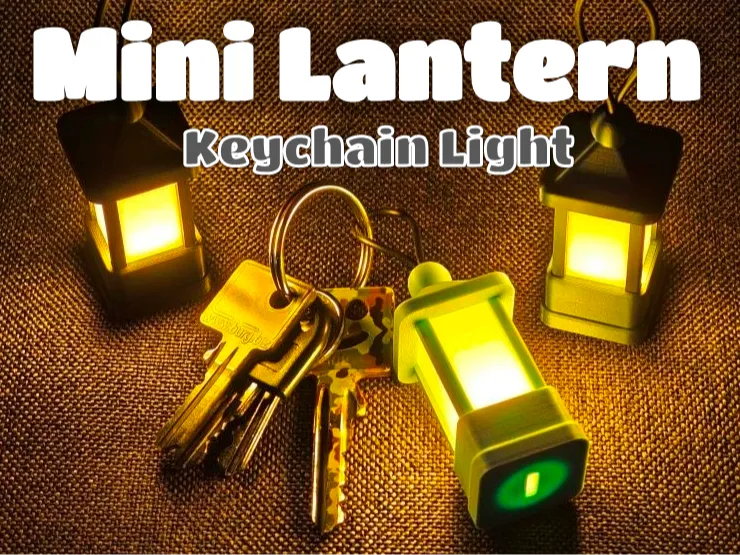 Glowing Mini-Lantern Keychain - Balloon Light by Formenmeer - MakerWorld
