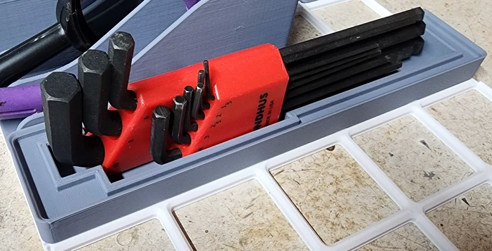 Gridfinity Bondhus Allen Hex Key Set by PsychoHack - MakerWorld