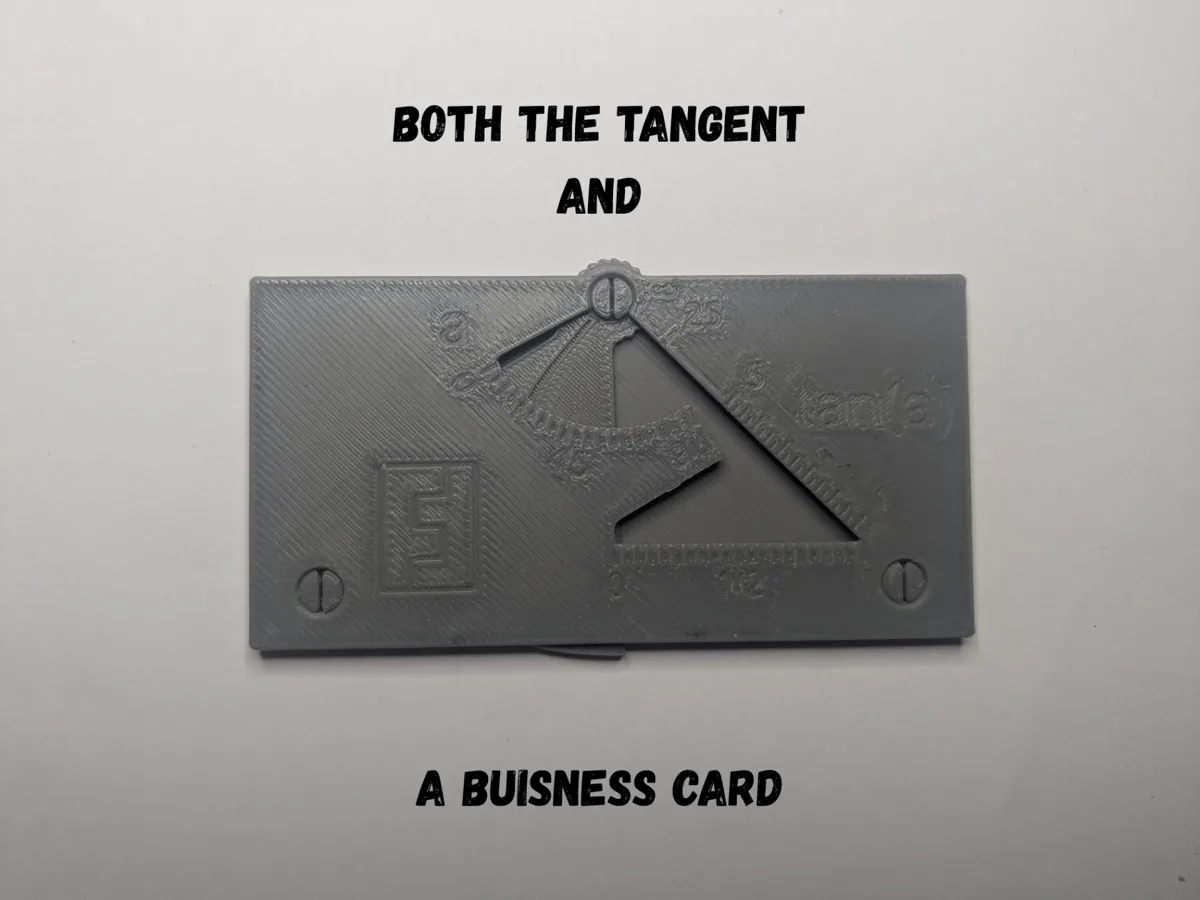 Tangent Buisness Card - Free 3D Print Model - MakerWorld