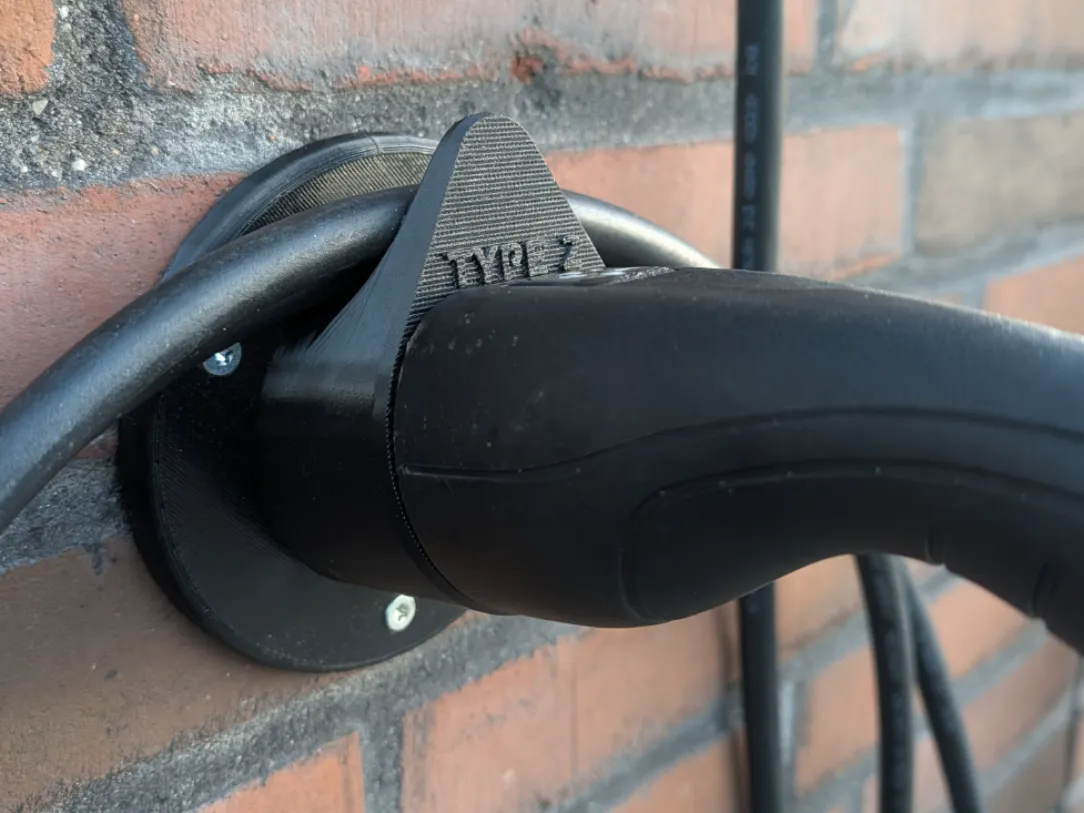 EV charger wall mount for type 2 - Free 3D Print Model - MakerWorld