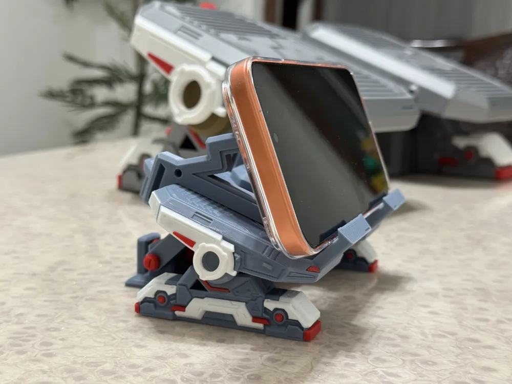 Mecha style office footrest with matching phone/tablet/iPad stand for ...