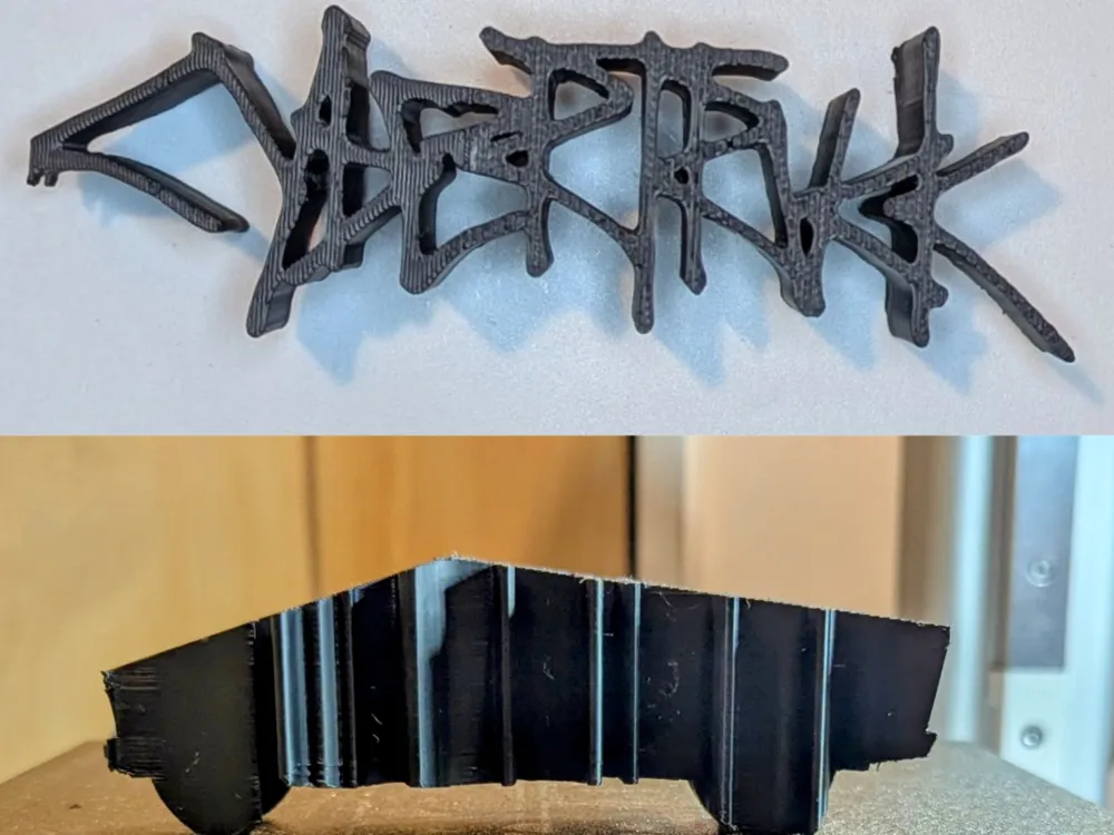 Cybertruck Dual-Angle Logo Block by Elijah MakerWorld: Download Free 3D ...