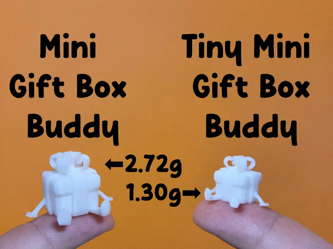 Mini Gift Box Buddy – Tiny Present of Joy! - Free 3D Print Model ...