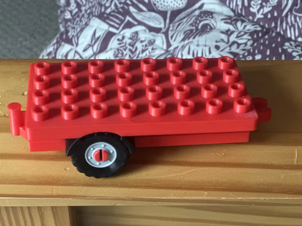 Trailer for Duplo Compatible Tractor by Paul B MakerWorld: Download ...