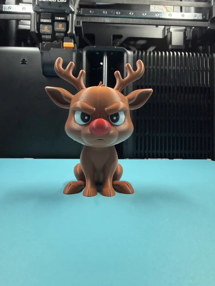 Grumpy Rudolph Reindeer – Christmas Cancelled - Free 3D Print Model ...