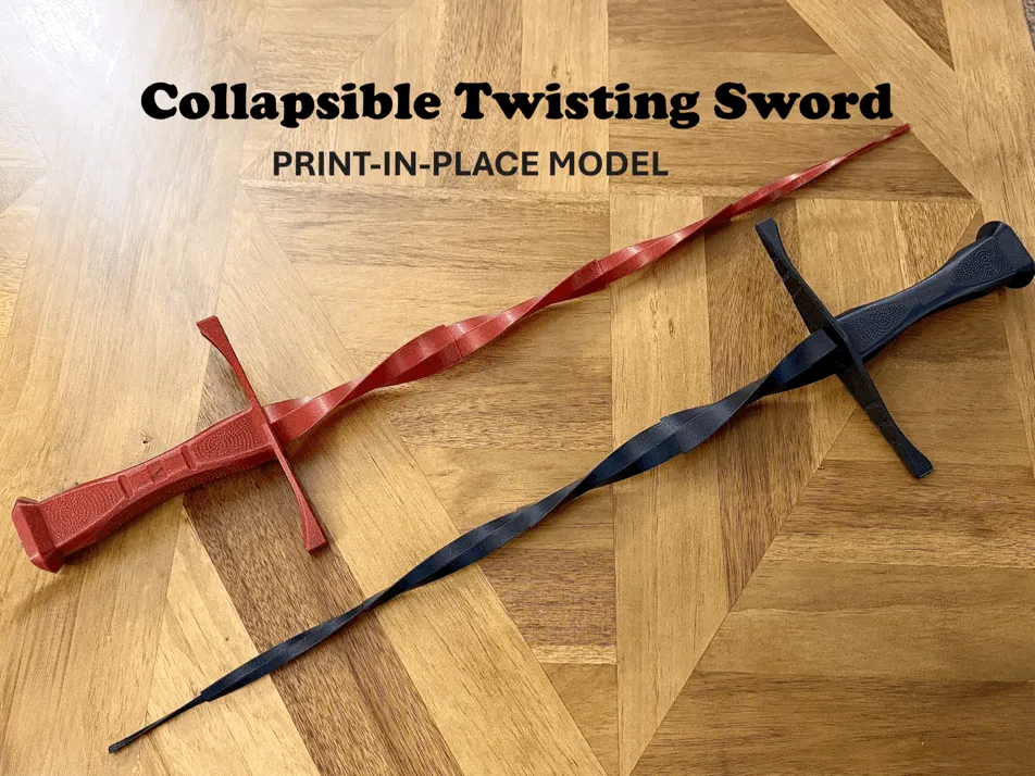 telescopic sword 3d