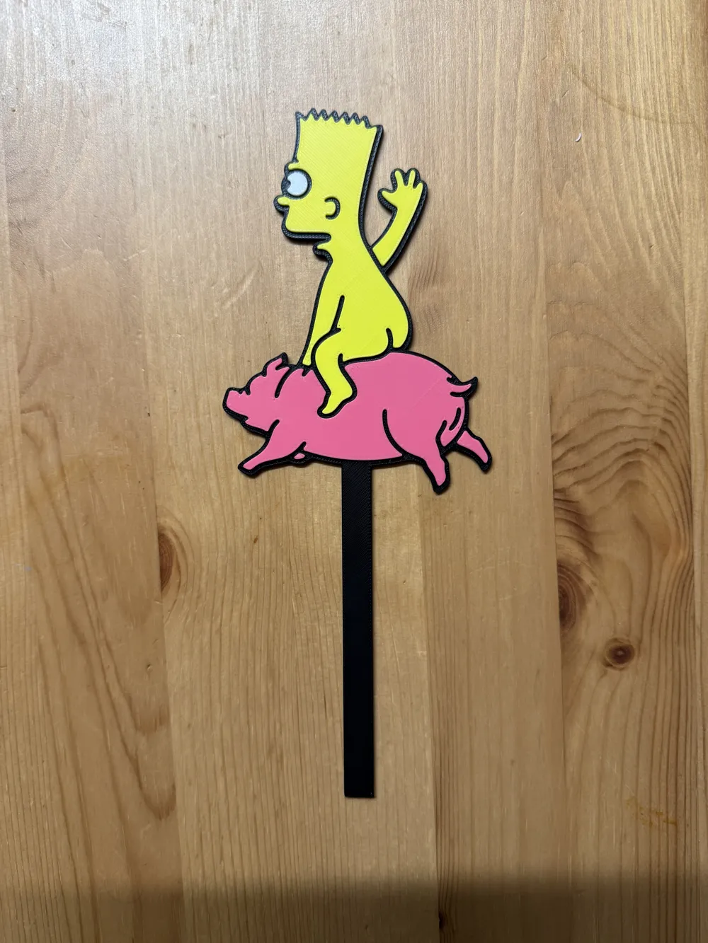 Bart Simpson Cake Topper - Free 3D Print Model - MakerWorld