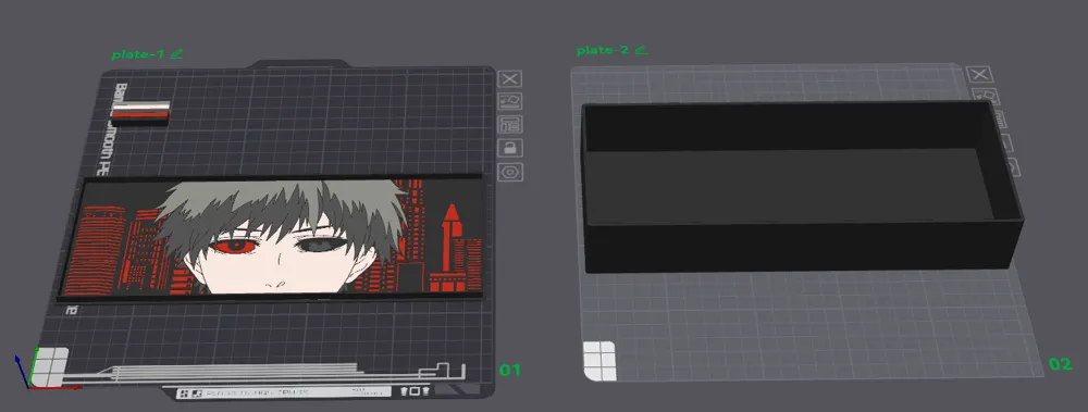 Anime Tokyo Ghoul Light Box Ken Kaneki - Free 3D Print Model - MakerWorld