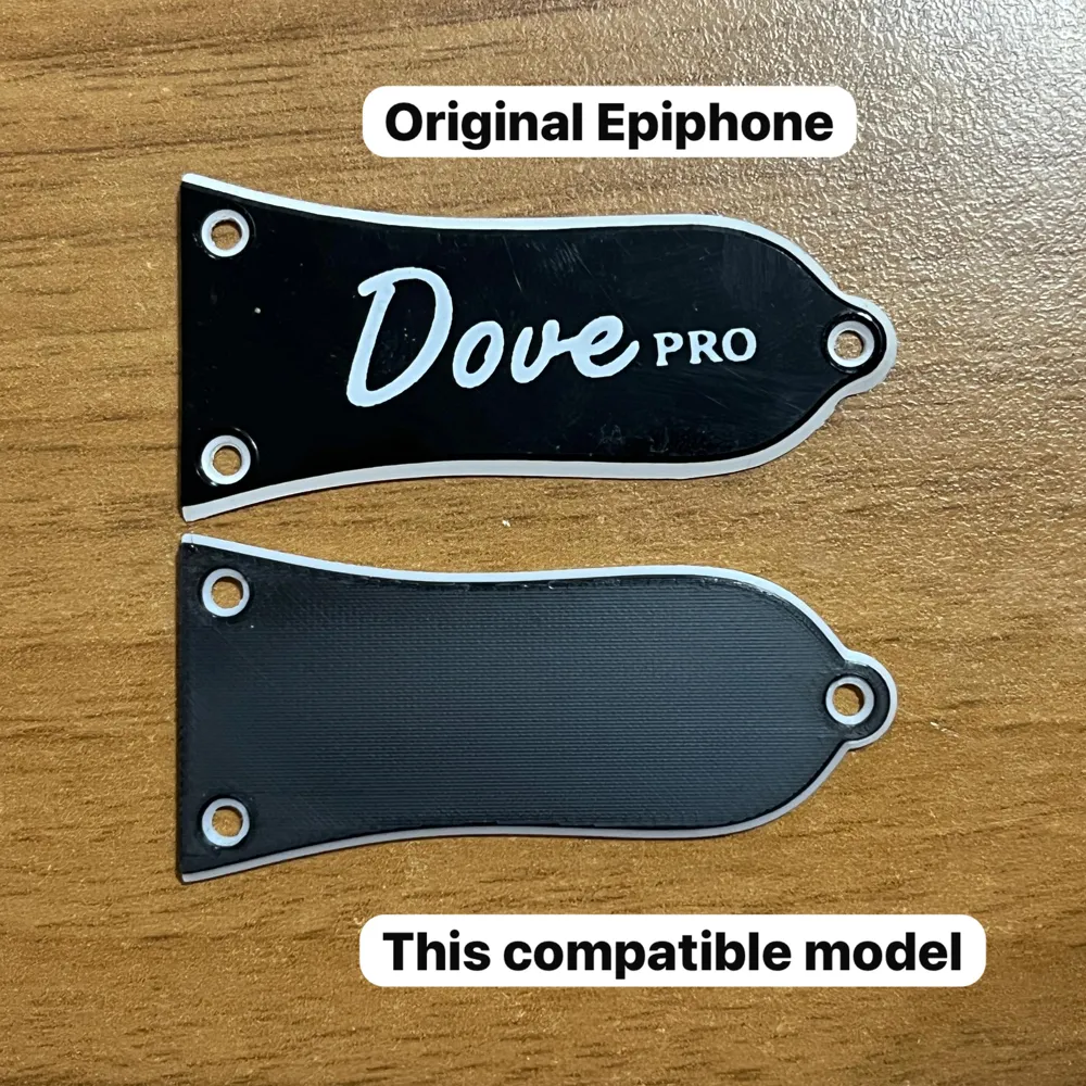Truss Rod cover compatible with Epiphone Guitars - Free 3D Print Model ...