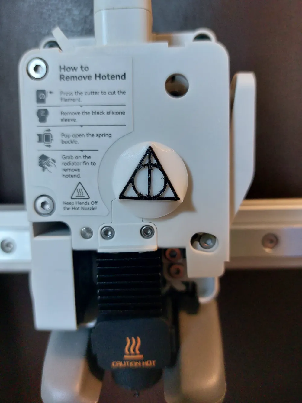 A1 Extruder wheel/gear Harry Potter DeathlyHallows by dark_phoenix - MakerWorld