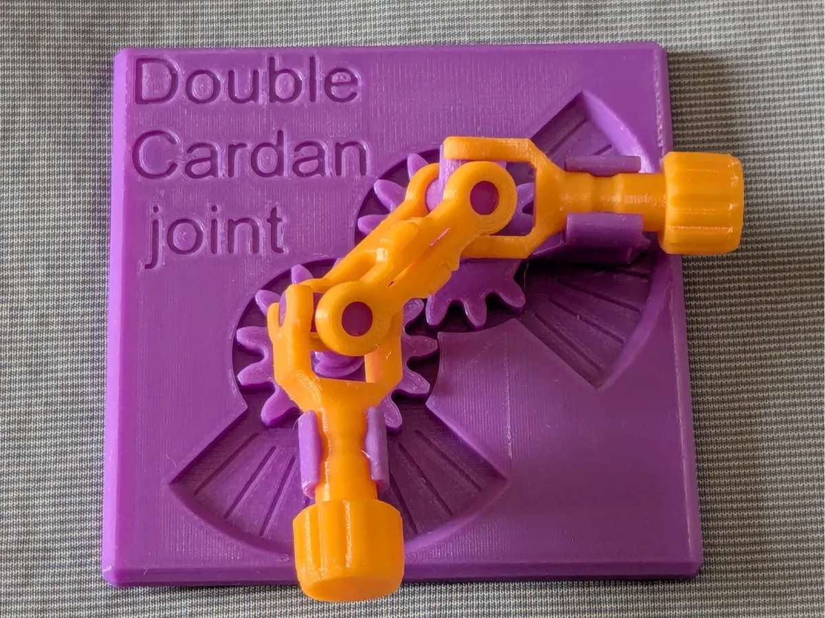 Double Cardan joint - Educational model - Free 3D Print Model - MakerWorld
