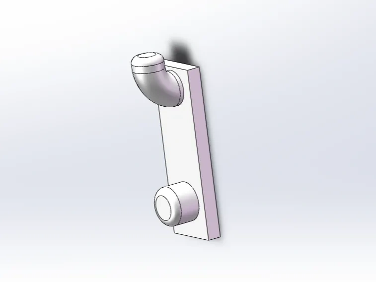 Boolean operation circular hole perforated panel hook module, providing ...