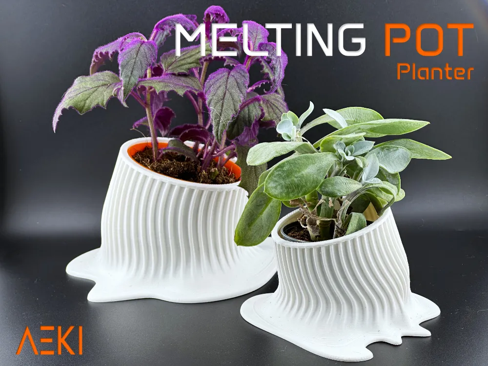 Melting pot planter - Free 3D Print Model - MakerWorld