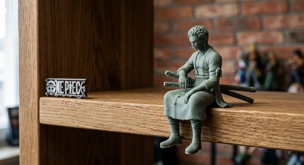Roronoa Zoro - Shelf Sitting Figure (One Piece) - Free 3D Print Model ...