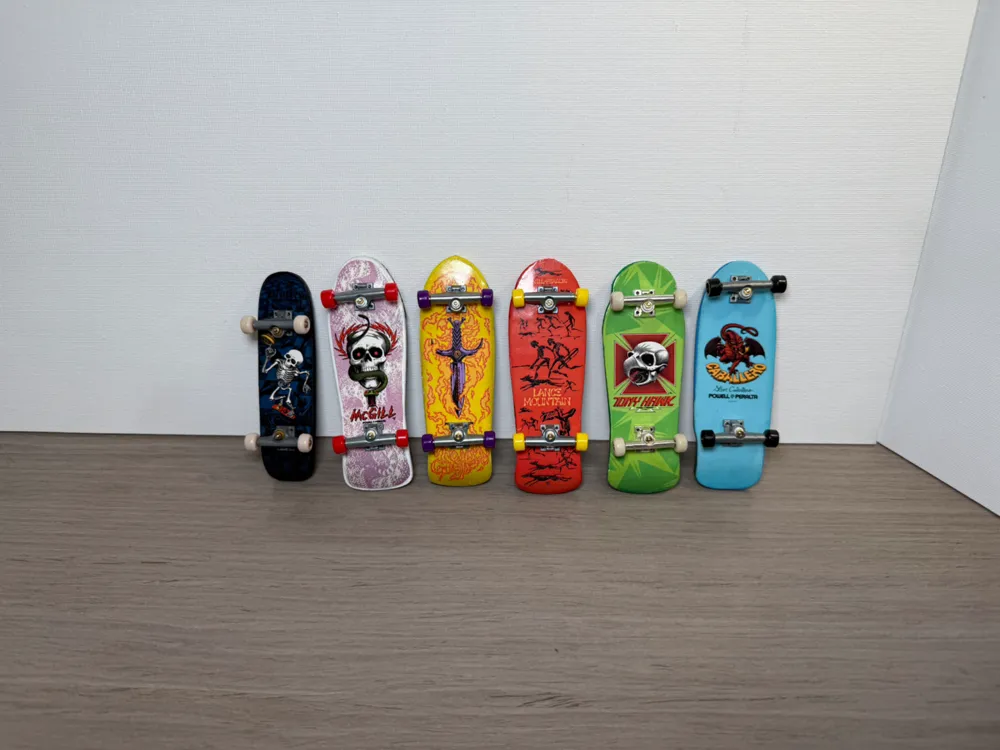 1:8 Scale Old School Finger Boards - Tech Deck - Free 3D Print Model ...