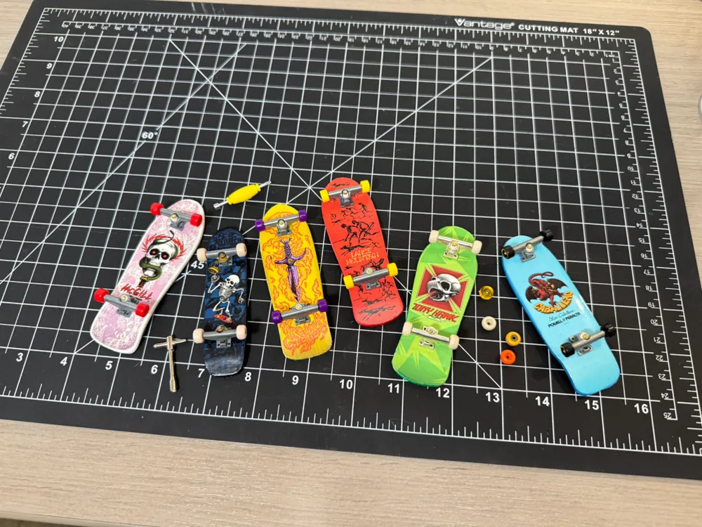 1:8 Scale Old School Finger Boards - Tech Deck - Free 3D Print Model ...