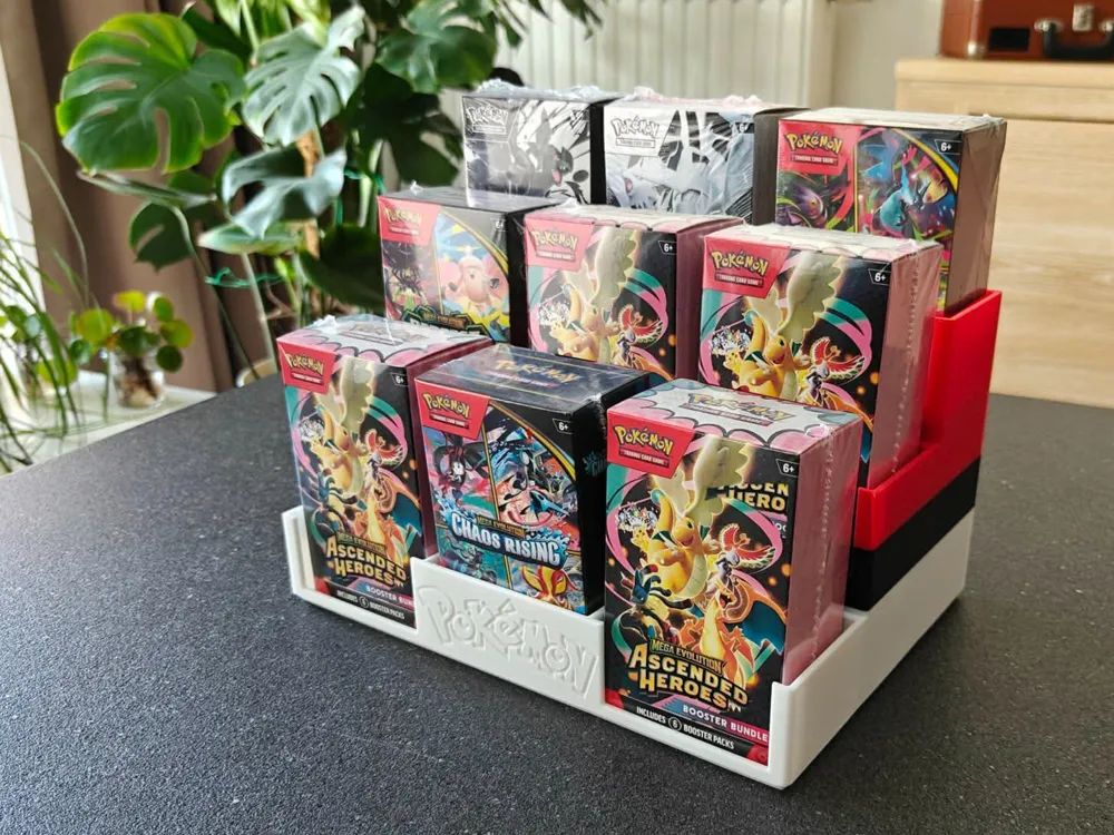 Ultimate Pokémon Booster Bundle Display Stand - Free 3D Print Model ...