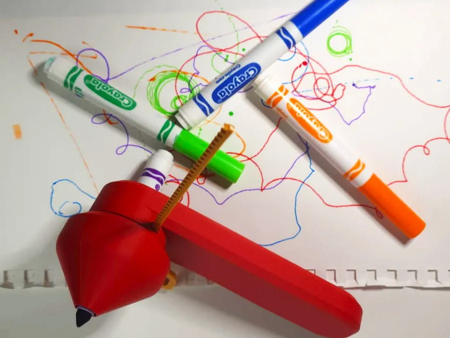 Crayola Bayblade - Spinning Marker Top by Dmack_3D - MakerWorld