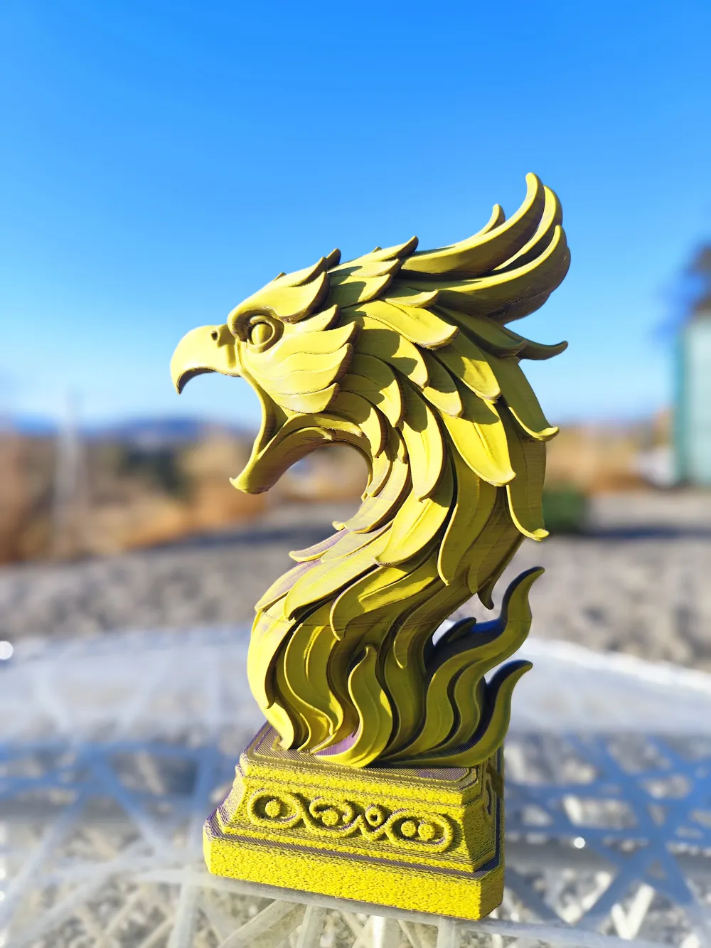 Phoenix Flame Lamp – The Firebird Rises - Free 3D Print Model - MakerWorld