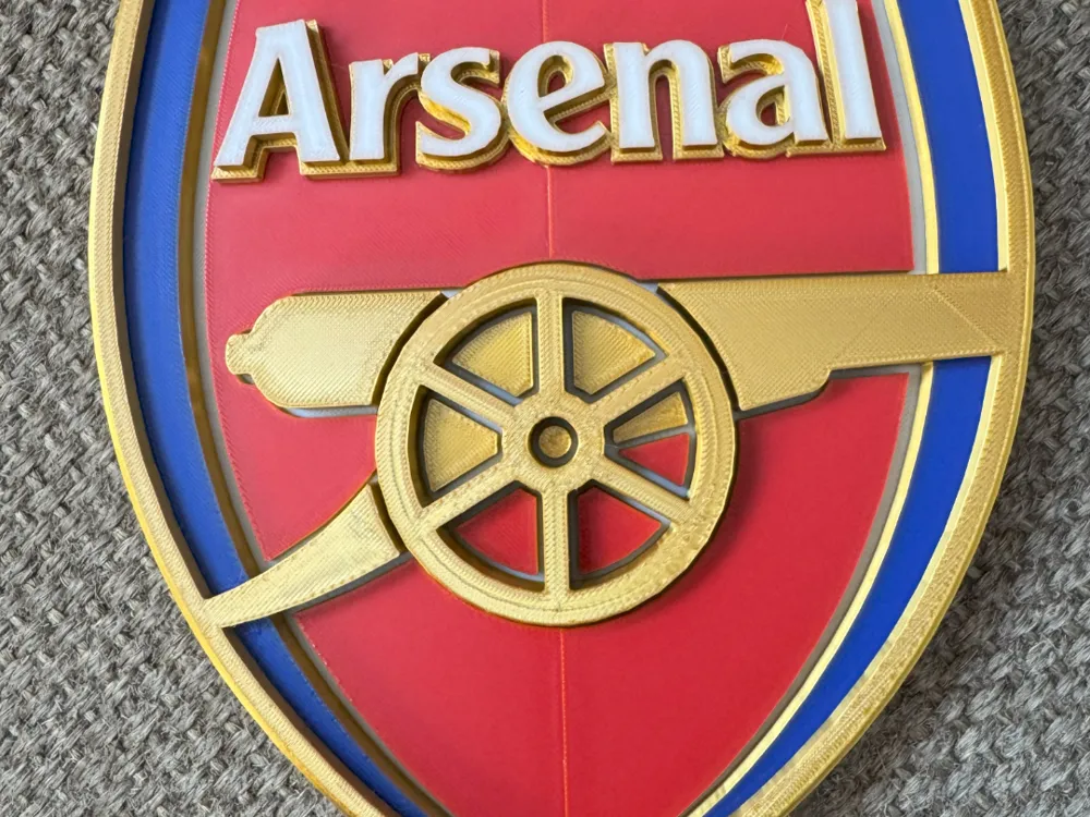 Arsenal FC 3D Logo Shield (4 Colors, AMS) Remixed by shaunkneller ...