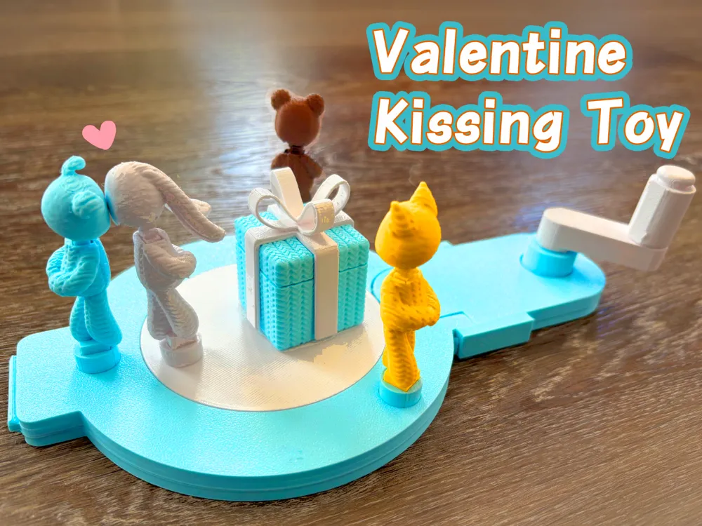 Magnetic Valentine Kissing Toy - Free 3D Print Model - MakerWorld