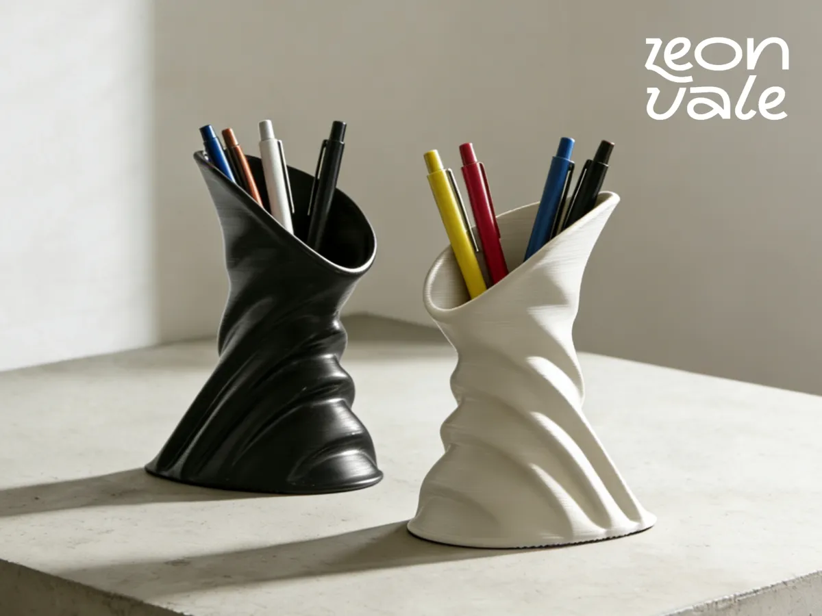 Calla Lily Abstract Pen Container - Free 3D Print Model - MakerWorld