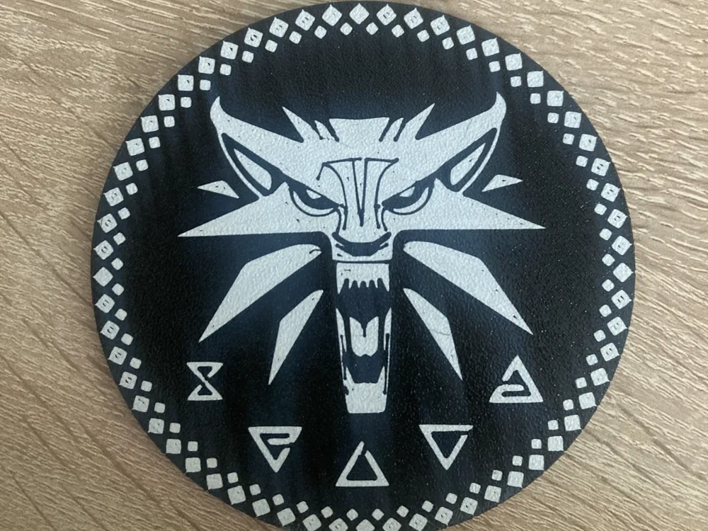 Witcher - Wolf coaster by jakubhroch8 - MakerWorld